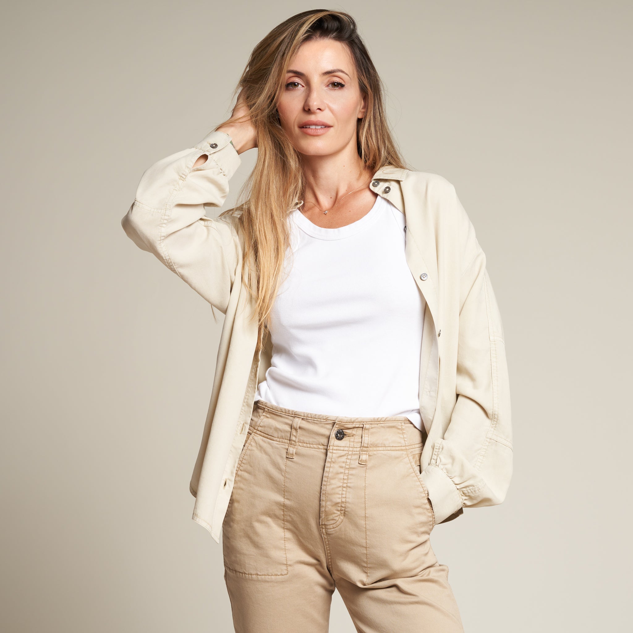 Joan Drape Twill Top – Rowan