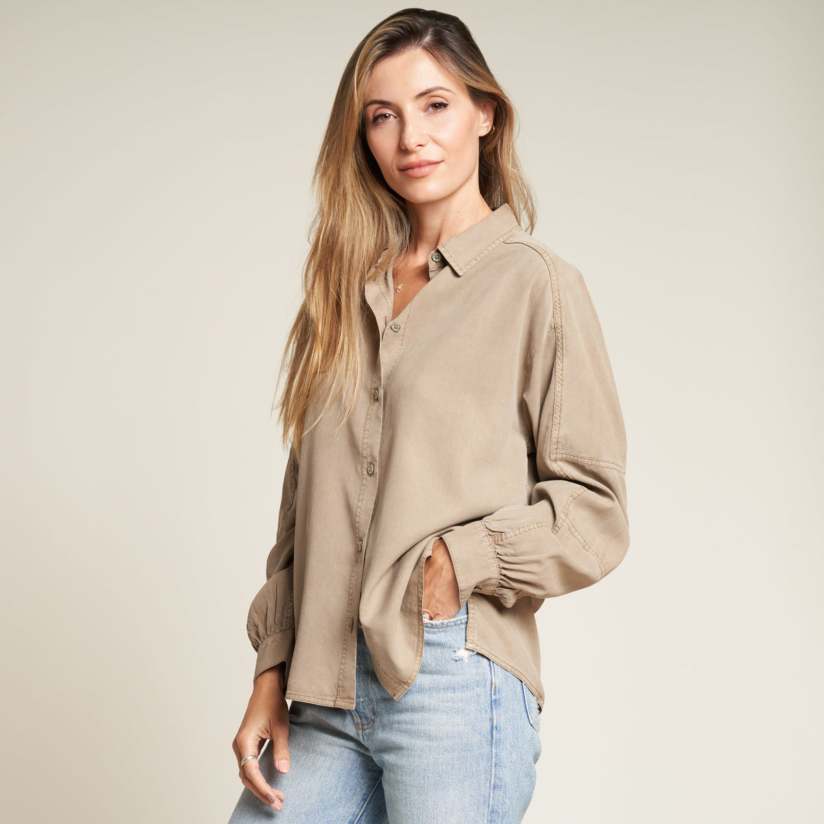 Joan Drape Twill Top – Rowan
