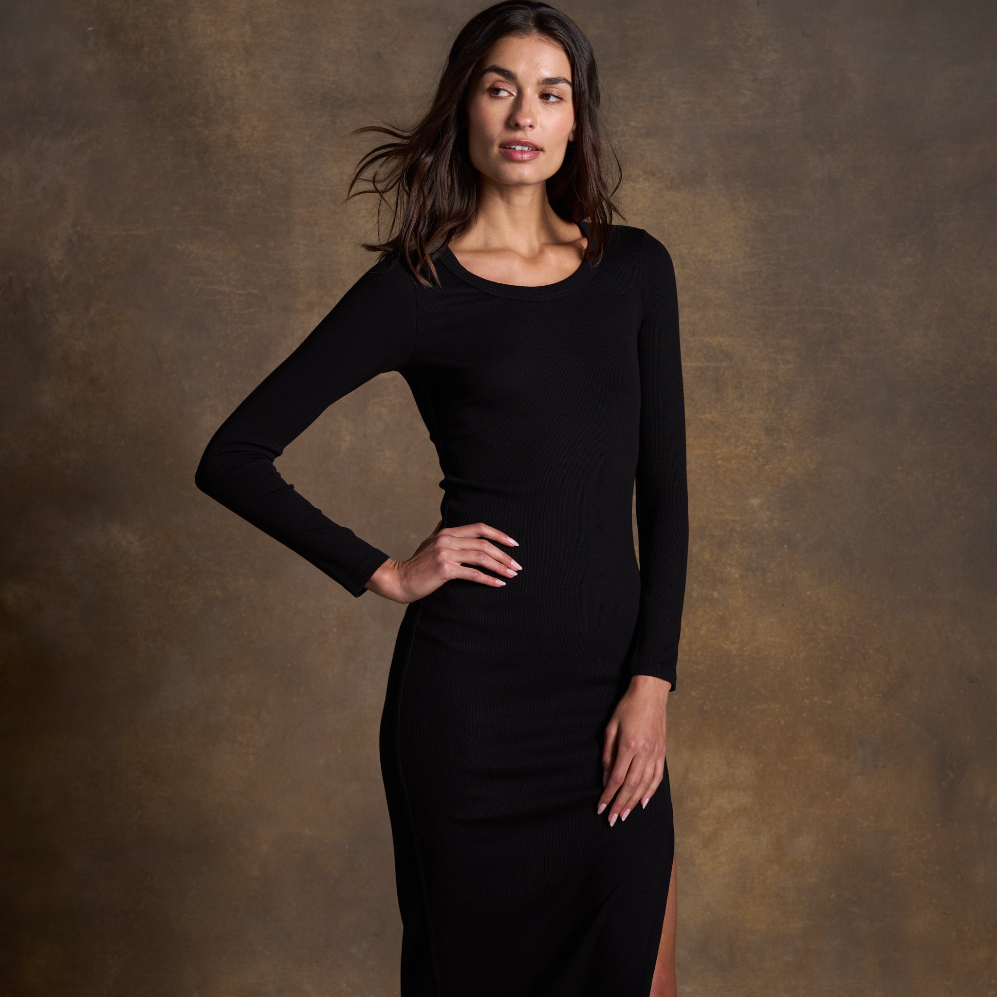 Dylan Long Sleeve Maxi Dress – Rowan