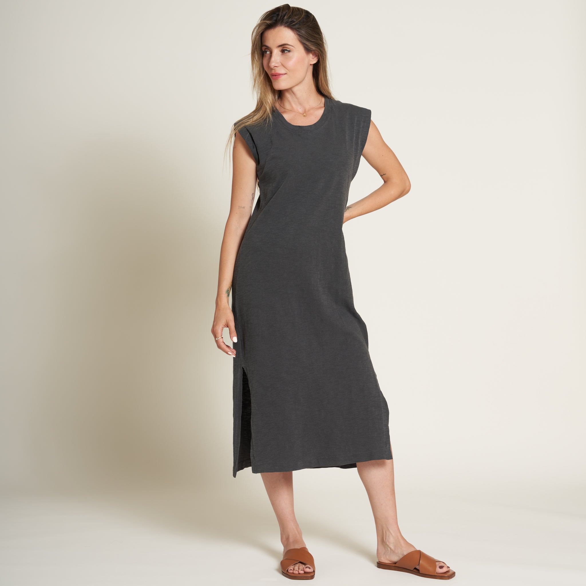 Georgia Slub Muscle Tank Dress – Rowan