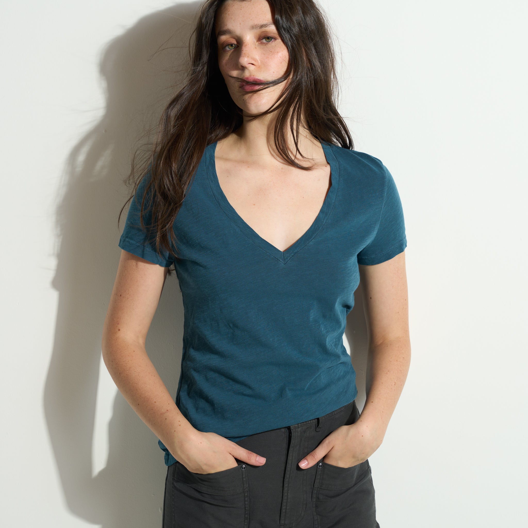 Deep V Neck